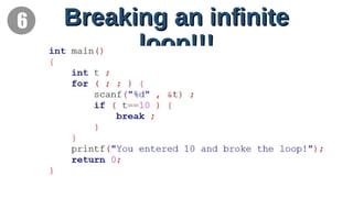 C Programming (break and continue) - Coders Trust | PPT