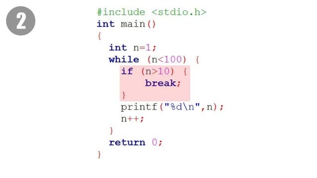 C Programming (break and continue) - Coders Trust | PPT