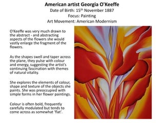 Analysis of Artists Presentation 1 | PPTX