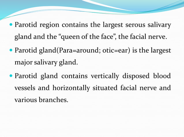 Parotid gland | PPTX | Ear, Nose and Throat Conditions | Diseases and ...