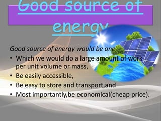 sources of energy | PPTX