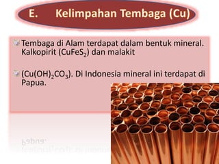 Kelimpahan unsur di alam | PPTX
