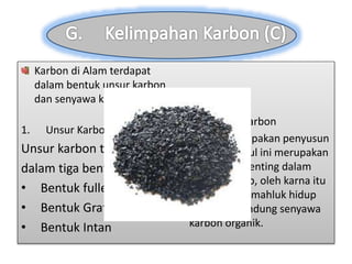 Kelimpahan unsur di alam | PPTX