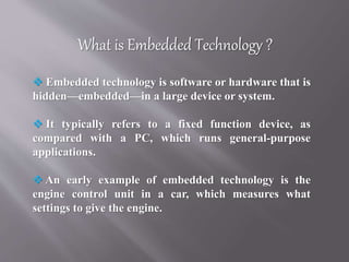 EMBEDDED WEB TECHNOLOGY | PPTX