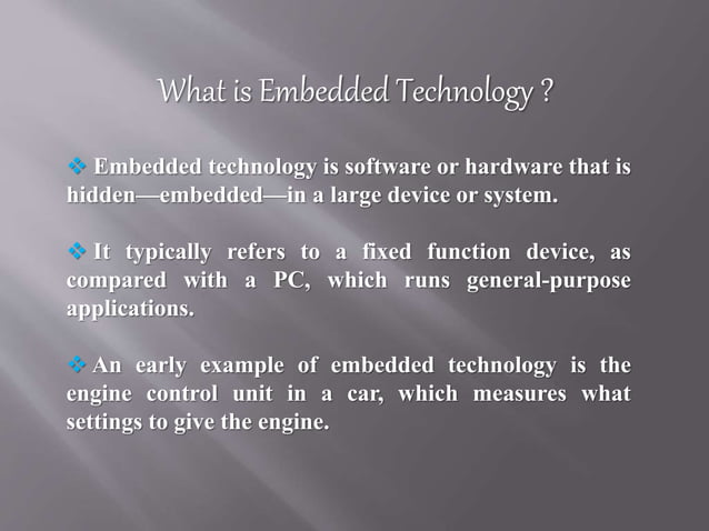 EMBEDDED WEB TECHNOLOGY | PPTX | Web Design and HTML | Internet