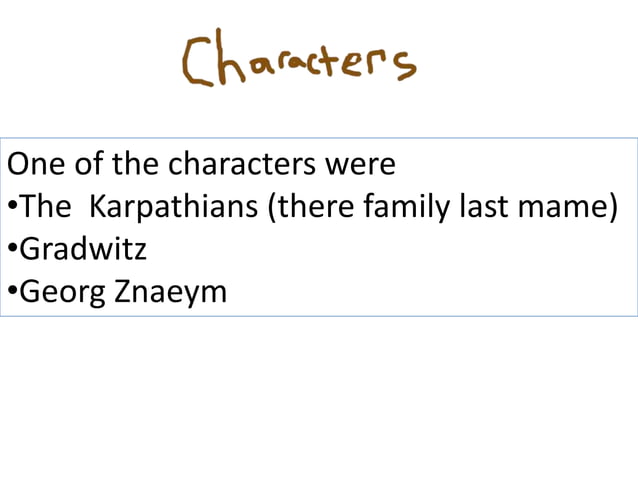 the interlopers | PPTX | Drama | Genres