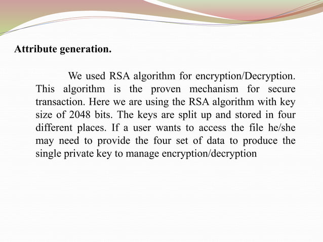 Decentralized access control with authentication anonymous of data stored in cloud | PPT