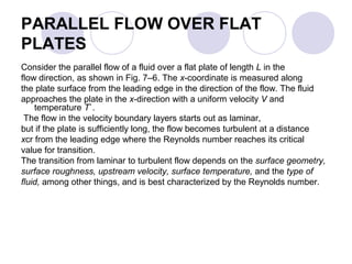 Forced Convection in laminar and Turbulent flows over flate plates and ...