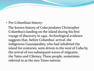 Presentation on cuba | PPTX