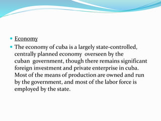 Presentation on cuba | PPTX