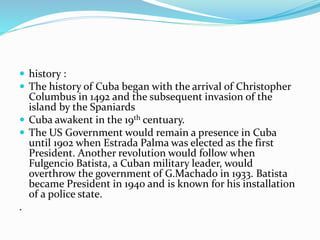 Presentation on cuba | PPTX