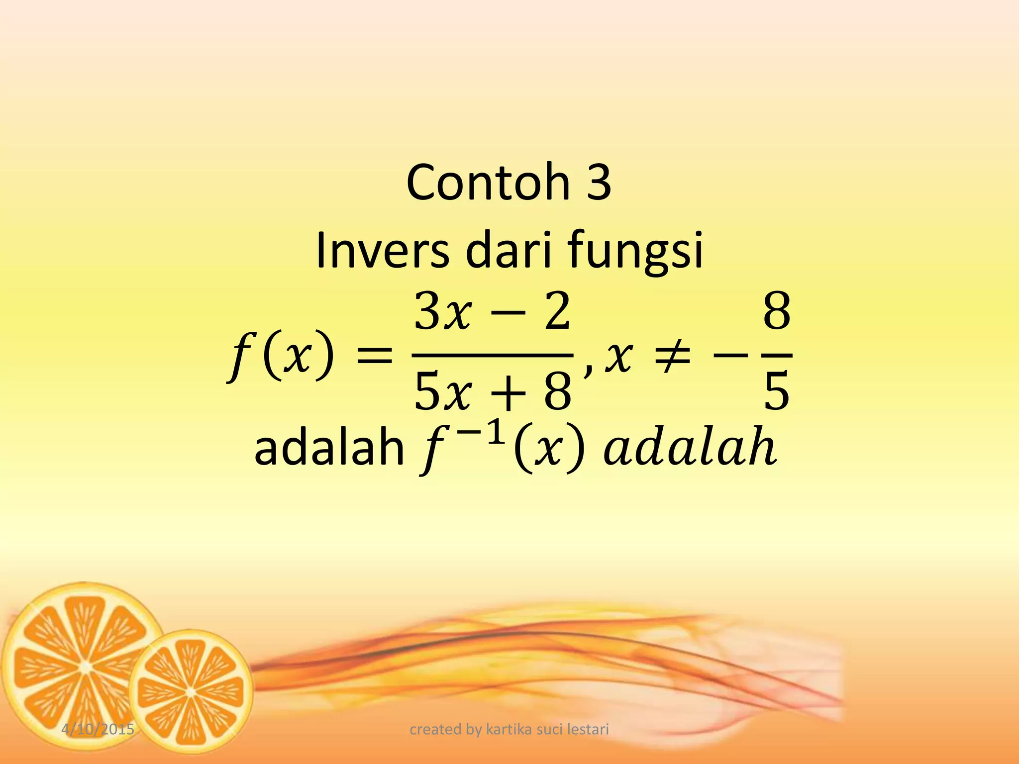 komposisi dan fungsi invers sma kelas 11 | PPTX