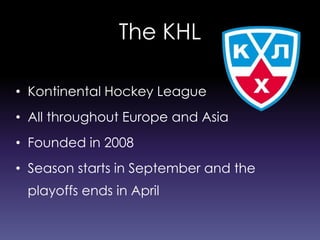 The KHL and NBC | PPT