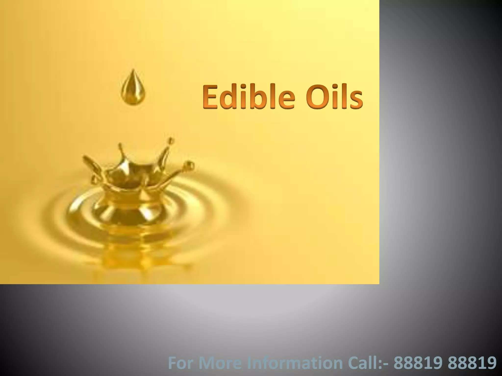 Edible Oil | PPTX