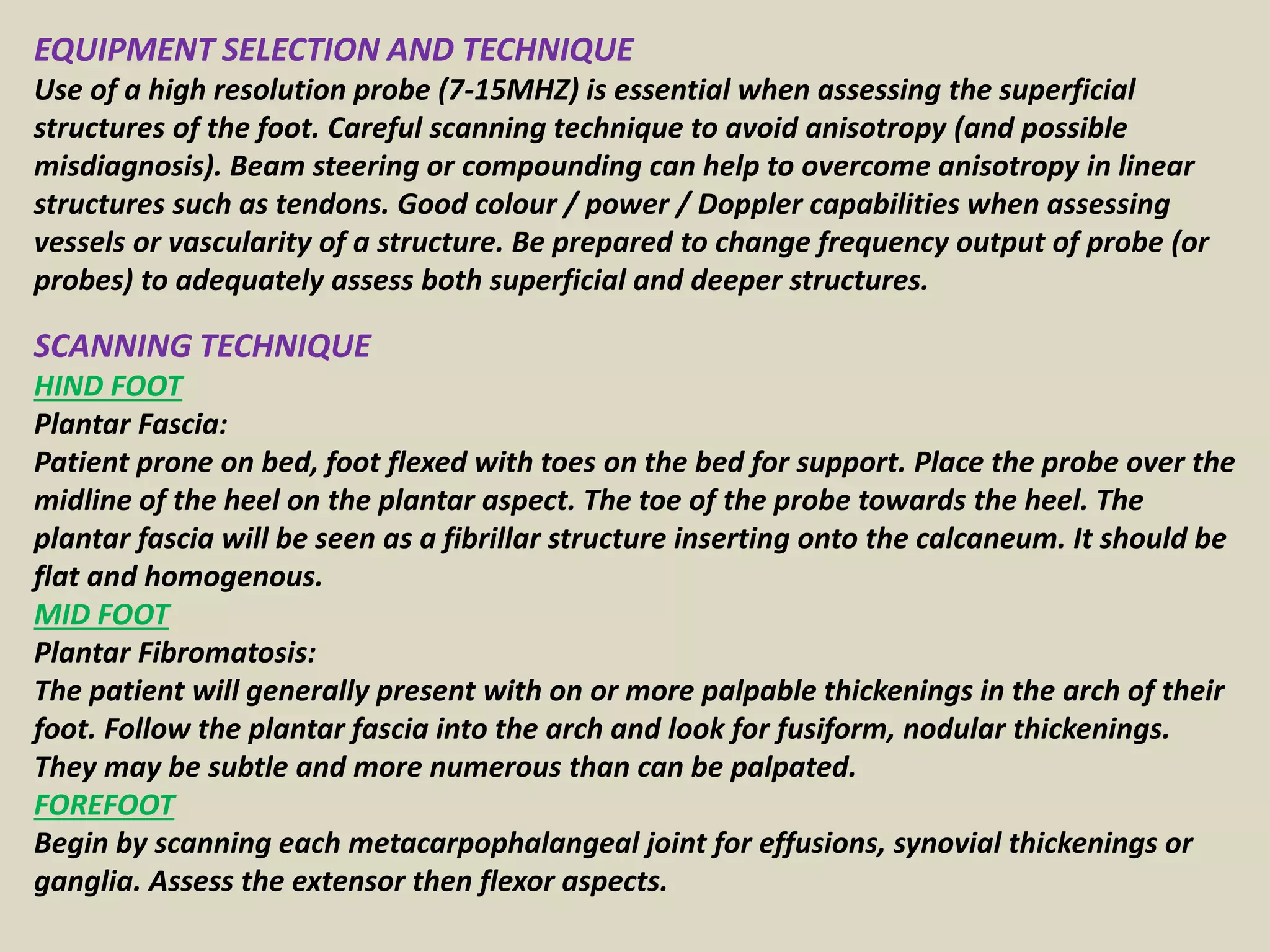 Presentation1.pptx. ultrasound examination of the foot | PPTX