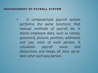 Payroll Sytem | PPT