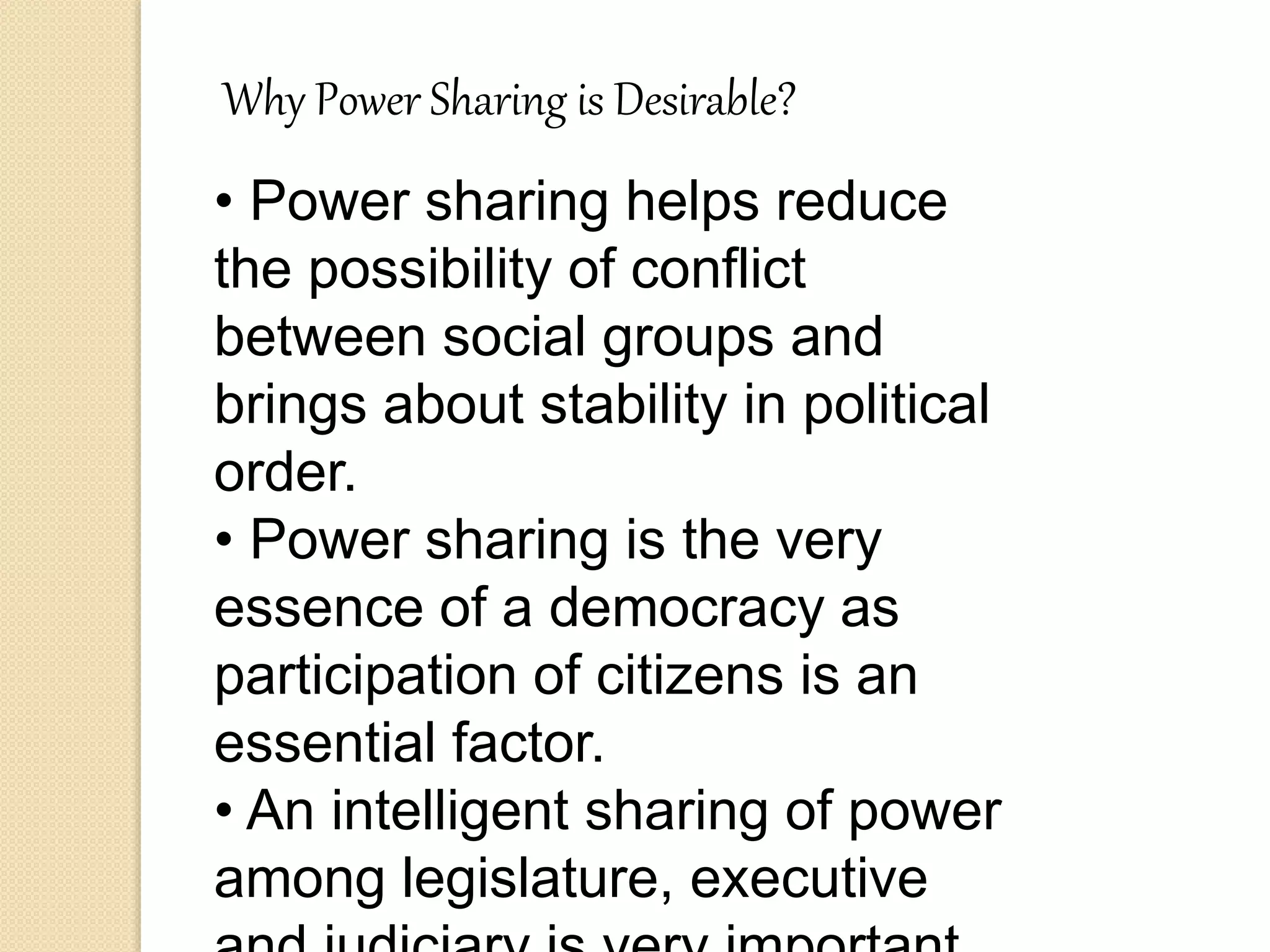 power sharing | PPTX