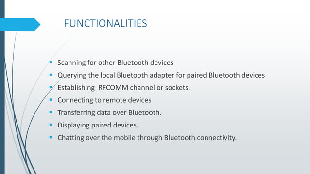 Bluetooth Chat | PPTX
