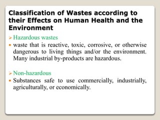 risk assessment of solid waste | PPTX
