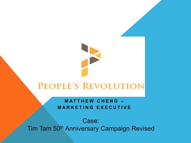 Tim Tam 50th Anniversary Campaign Revised | PPTX
