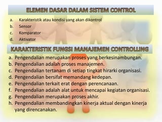 manajemen controling | PPTX