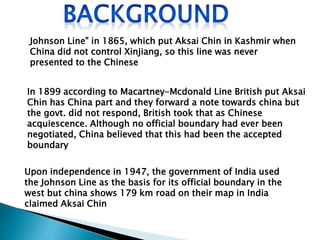 India- China boarder conflict | PPTX