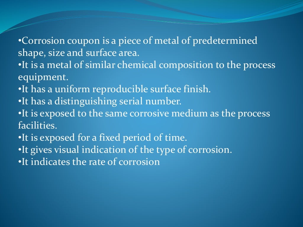 Internal corrosion and its monitoring techniques