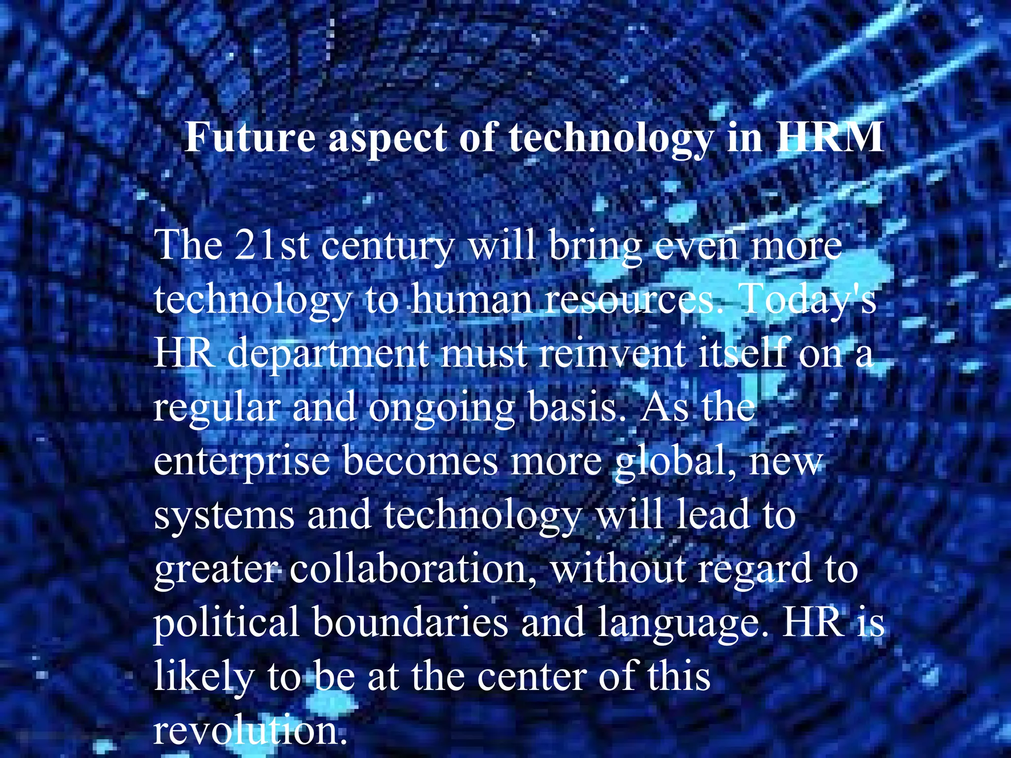 role of HRM IN FUTURE INDIA | PPT