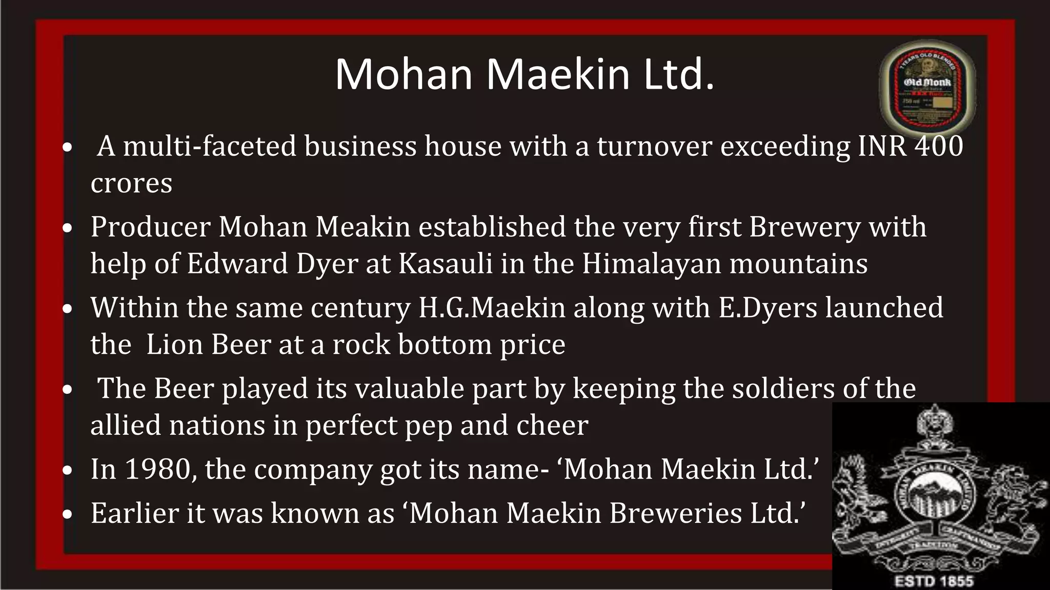 Unrevealing the secrets of success of Old Monk in India | PPTX