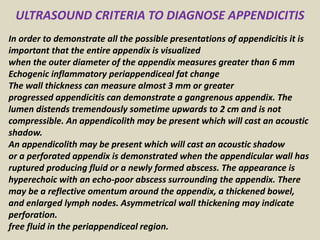 Presentation1.pptx, ultrasound examination of the appendix. | PPTX