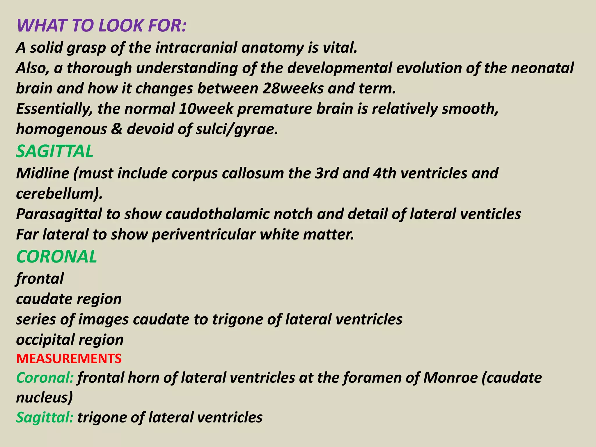 Presentation1.pptx, ultrasound examination of the neonatal head. | PPTX