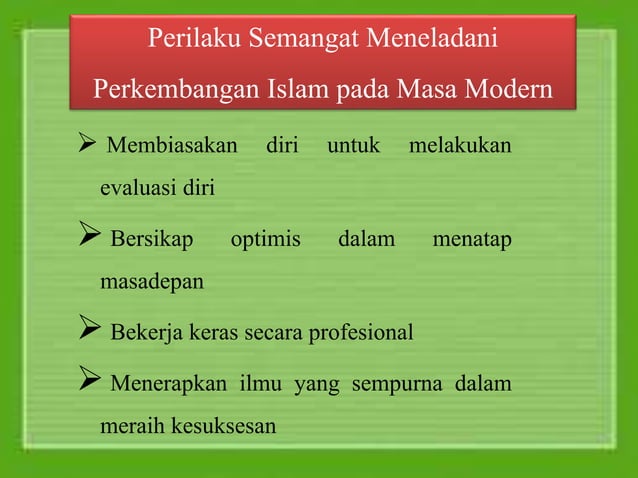 Perkembangan Islam Masa Modern | PPTX