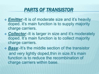 Presentation based on Transistors | PPTX