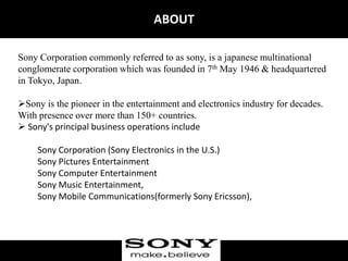 Sony marketing strategies | PPTX | Home Entertainment Systems ...