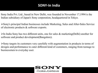Sony marketing strategies | PPTX | Home Entertainment Systems ...