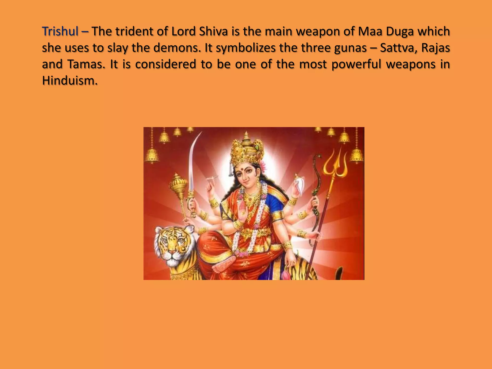 Maa Durga's Weapons | PPTX