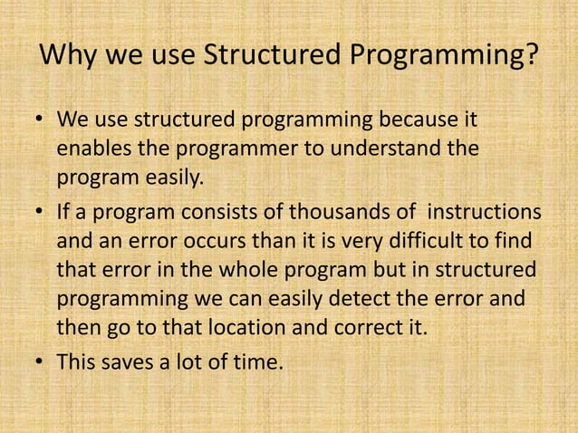 Structured Programming Ppt 2966