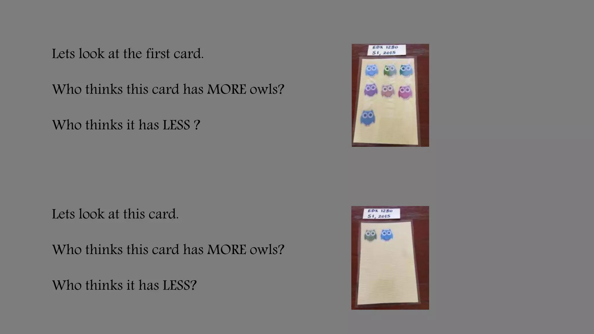 Comparing Cards | PPT