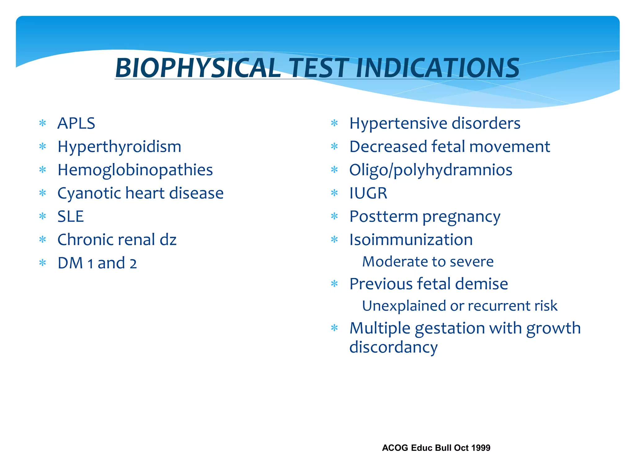 Presentationbiophysical profile1 | PPTX