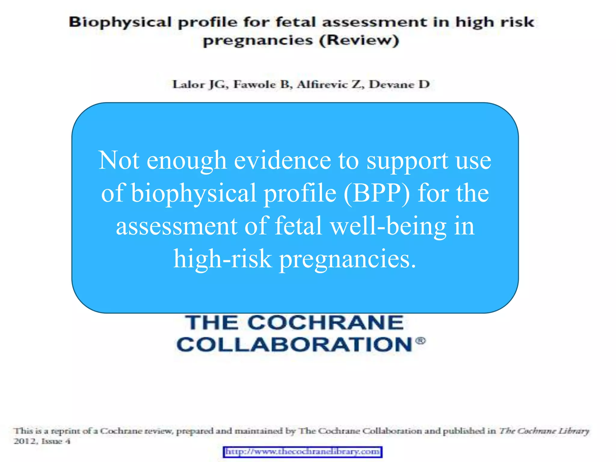 Presentationbiophysical profile1 | PPTX