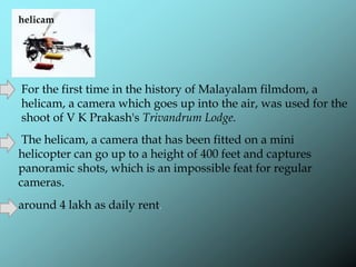 from black n white to multi colour films-focus on cameras used in ...