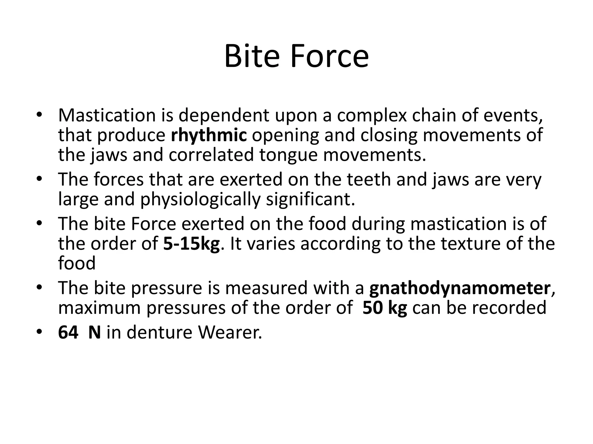 Mastication. Chewing Cycles & Oral Reflexes - Oral Physiology | PPTX