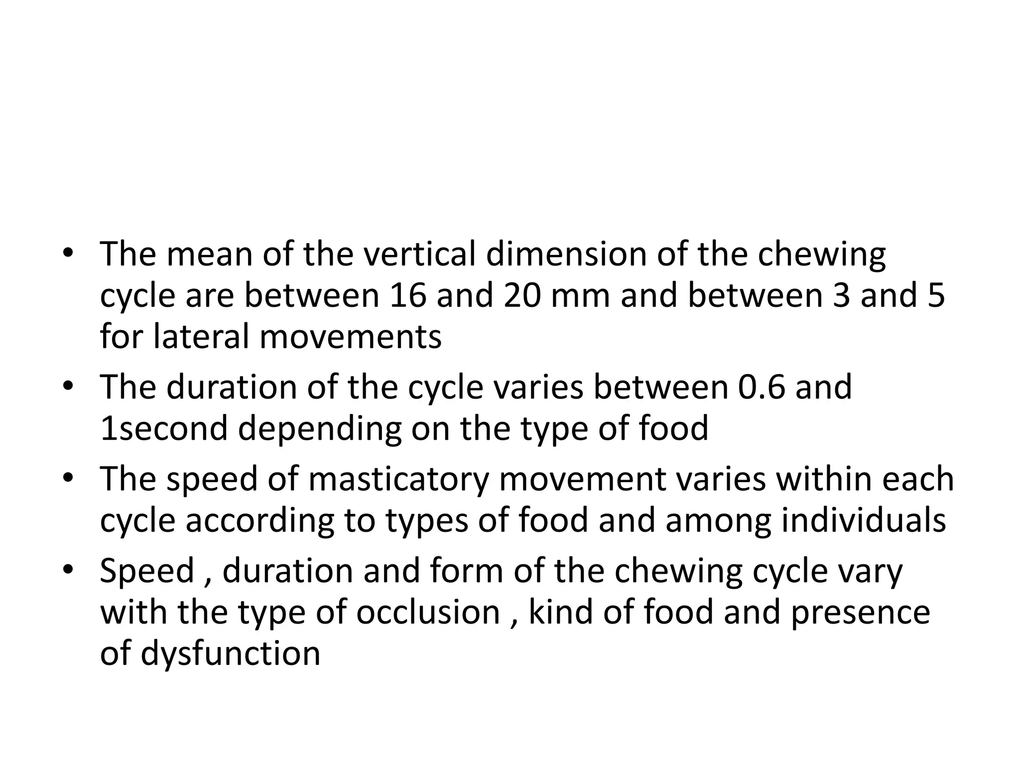 Mastication. Chewing Cycles & Oral Reflexes - Oral Physiology | PPTX