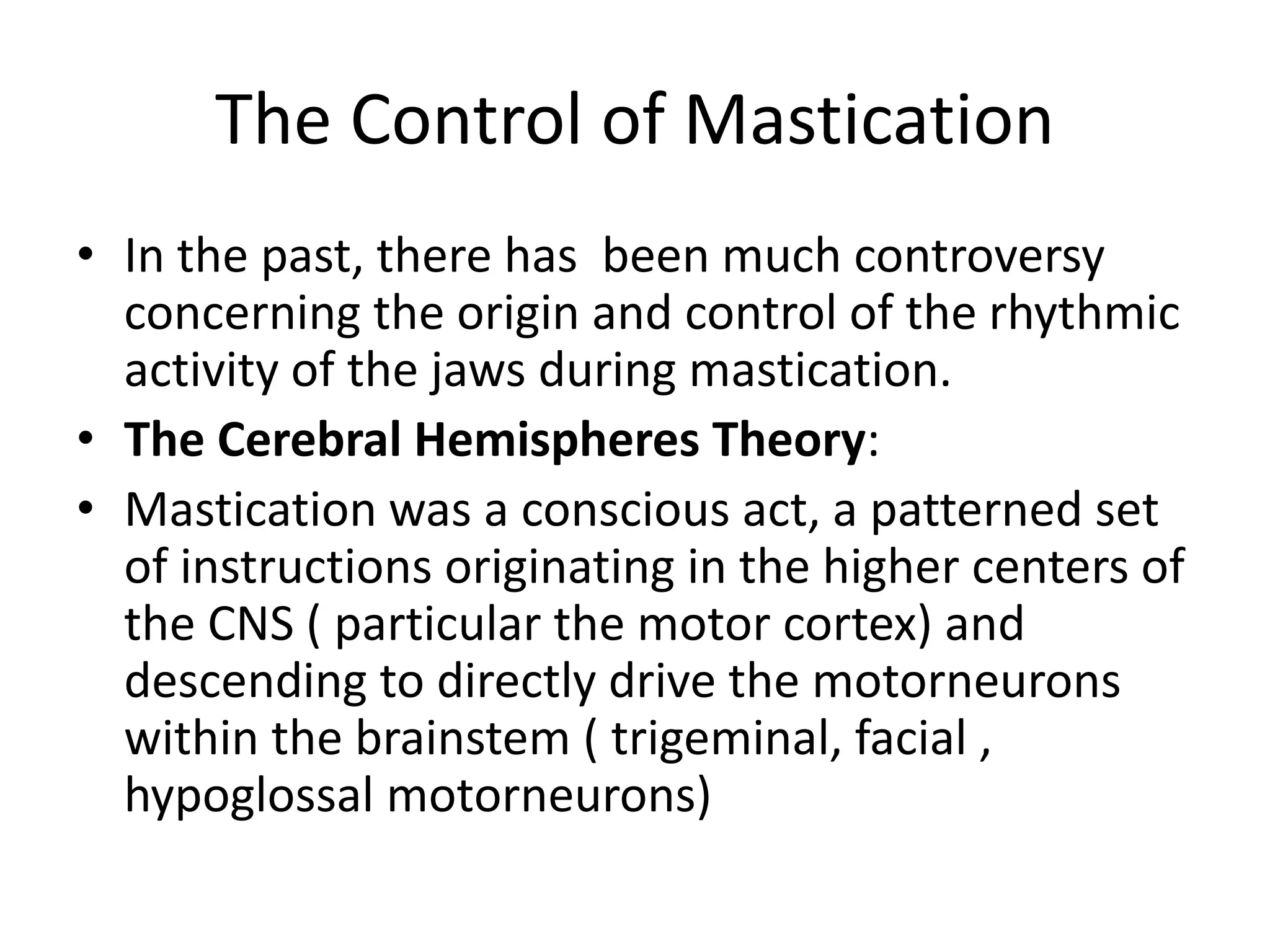 Mastication. Chewing Cycles & Oral Reflexes - Oral Physiology | PPTX