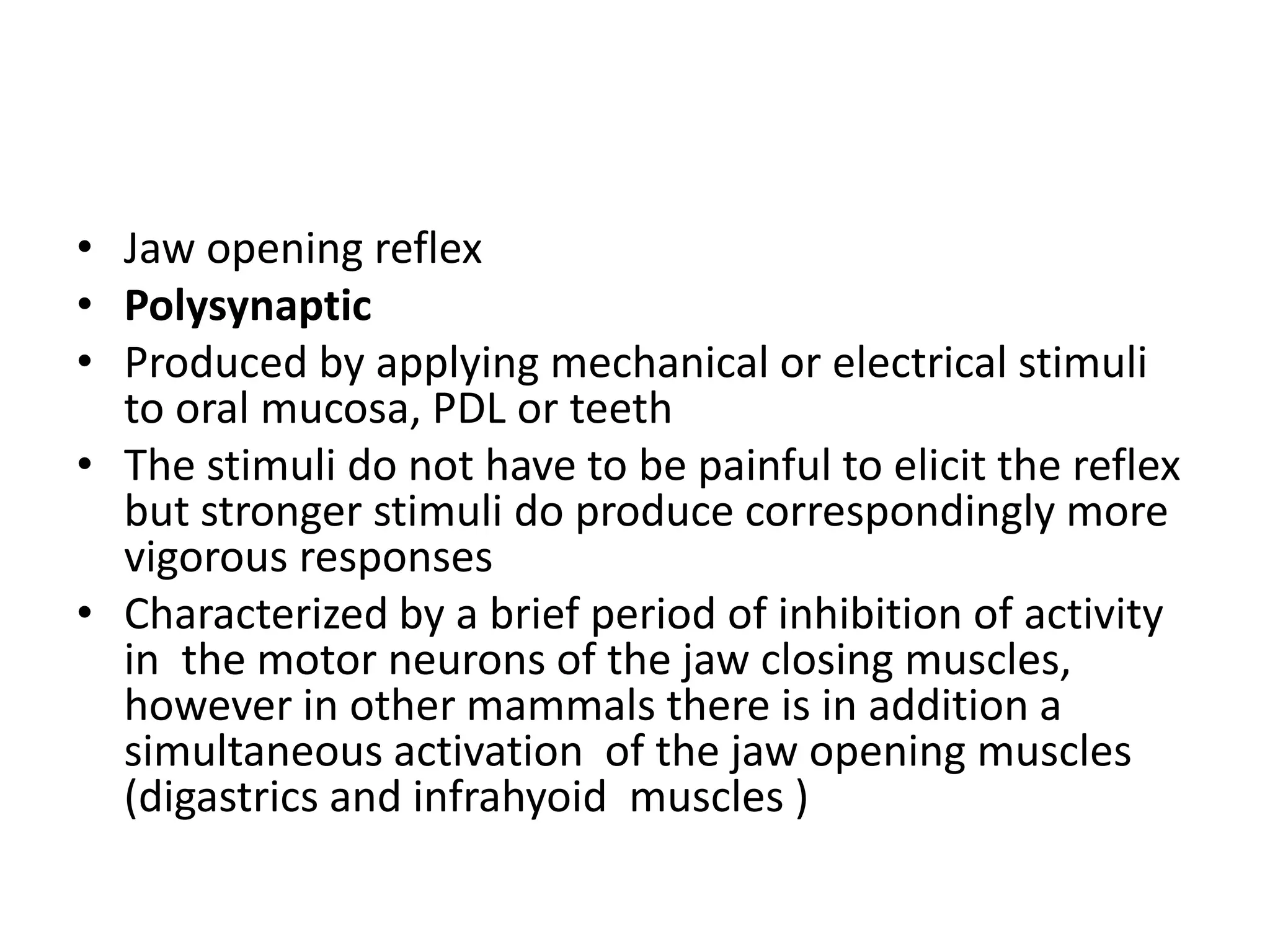 Mastication. Chewing Cycles & Oral Reflexes - Oral Physiology | PPTX
