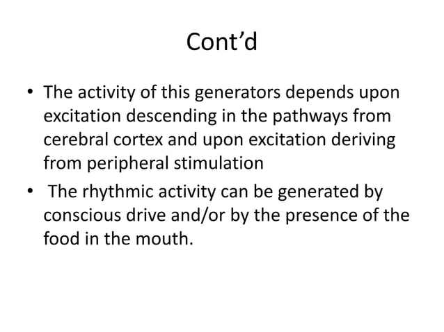 Mastication. Chewing Cycles & Oral Reflexes - Oral Physiology | PPTX