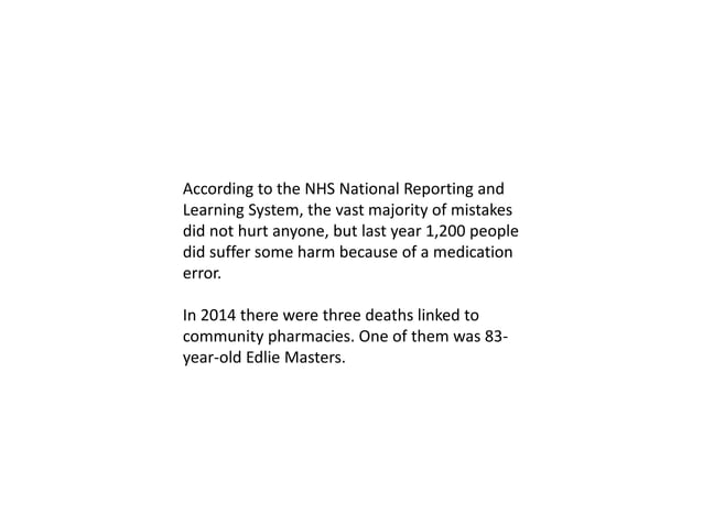 New pharmacy rules 'should reduce dispensing mistakes'| Jason Geschwind ...