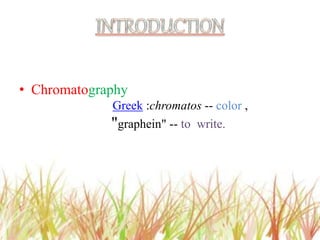 chromatography | PPTX