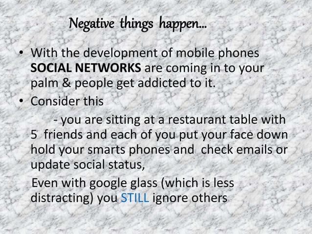 Impact of Technology on Society | PPTX | Smartphones | Consumer Electronics