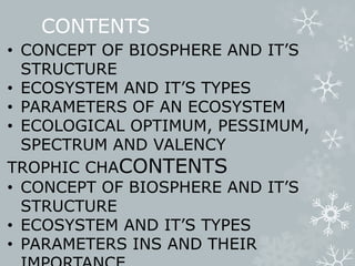 Ecological concepts | PPTX